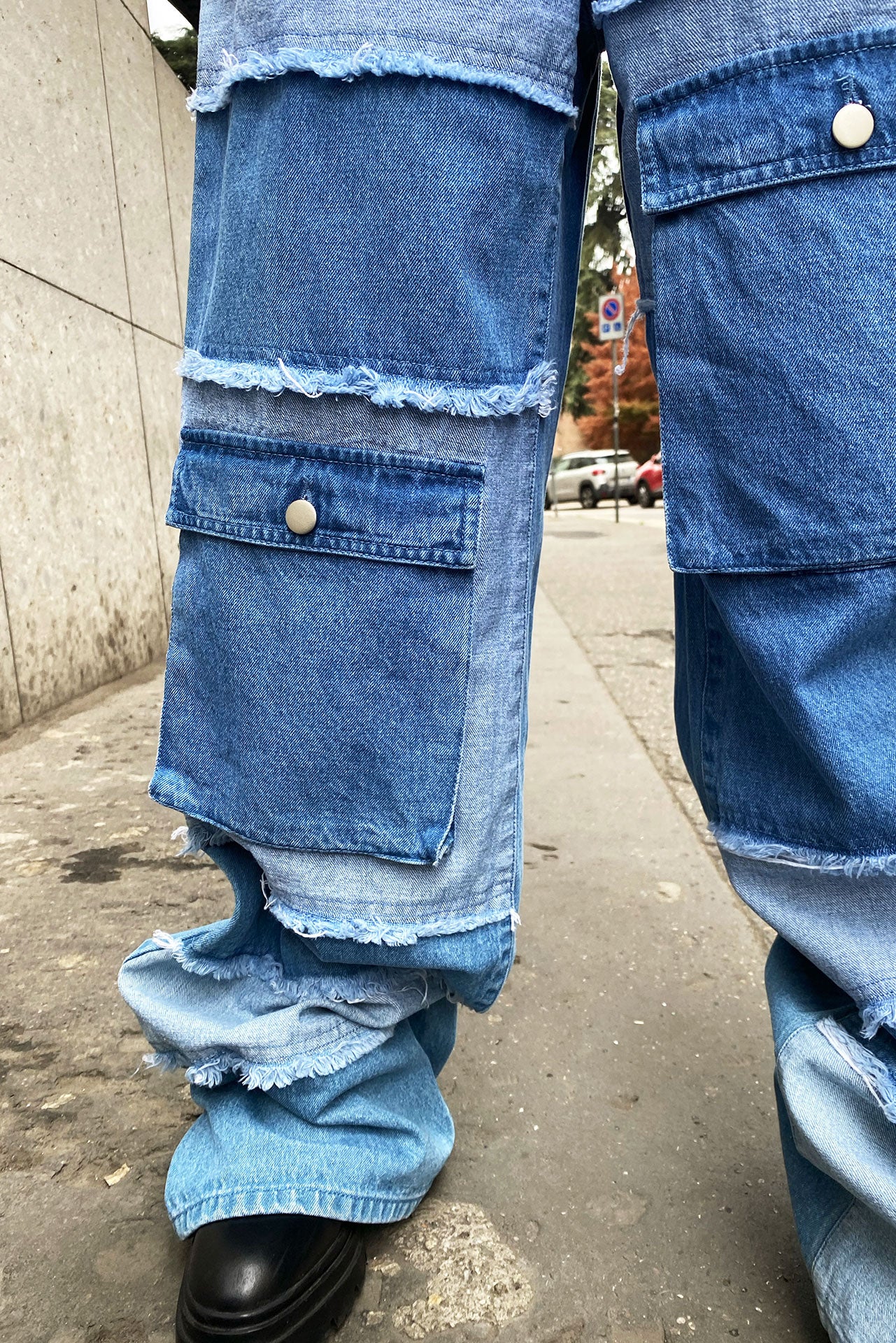 Patch work denim jeans – Machine Jean